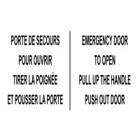 G-Tech | STICKER,REAR EMERGENCY DOOR