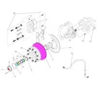 G-Tech | FRONT WHEEL END COMPONENTS 73MM-8